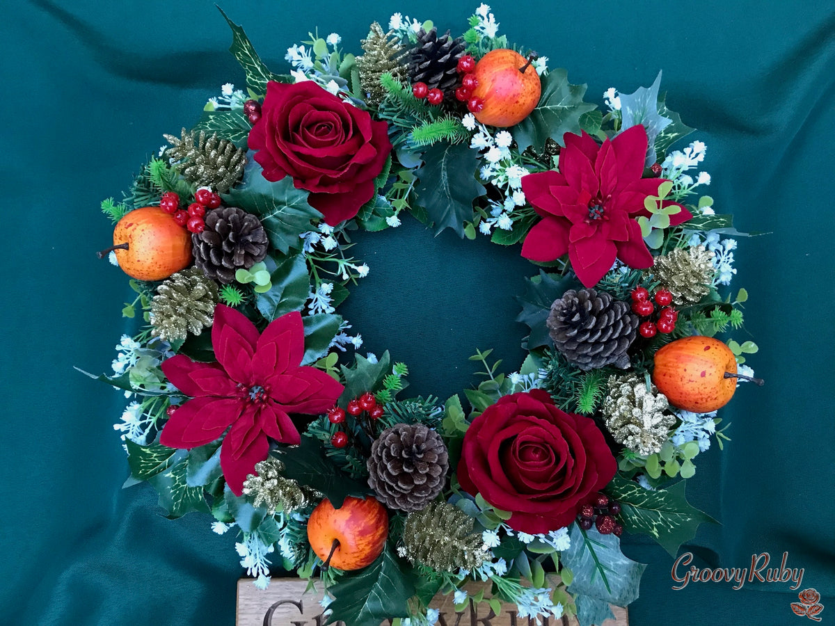 Christmas Past Wreath – GroovyRuby Floral Tributes